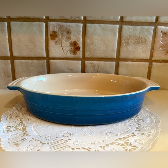 Le Creuset | Kitchen | Le Creuset 131 Marseille Blue Stoneware Oval ...